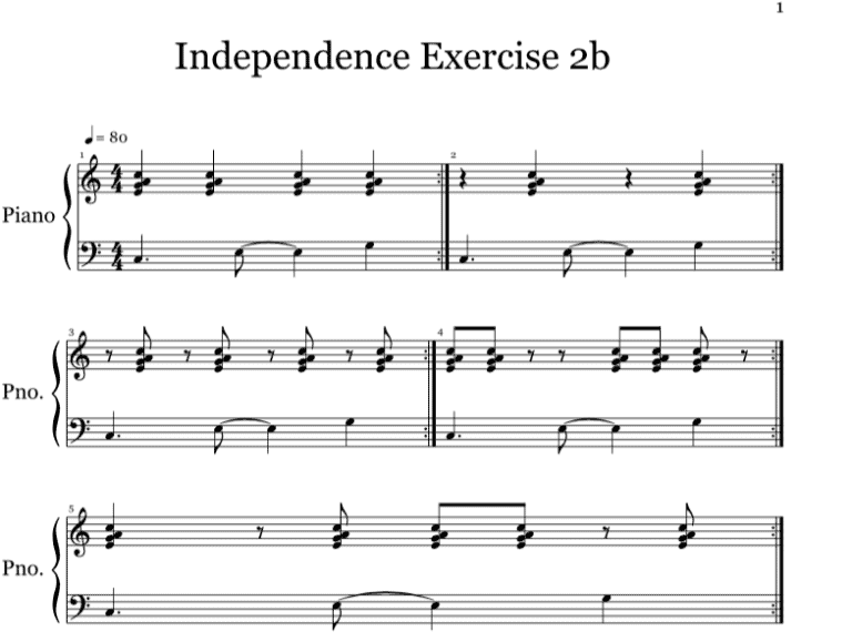 Music Keyboard Basics: 3 Hand Independence Exercises To Practice ...