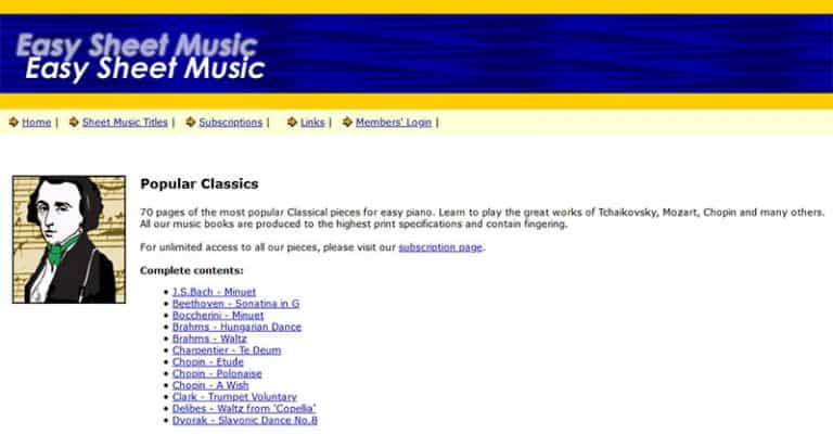 9 Best Easy Piano Sheet Music Websites; Free & Paid Options Compared ...